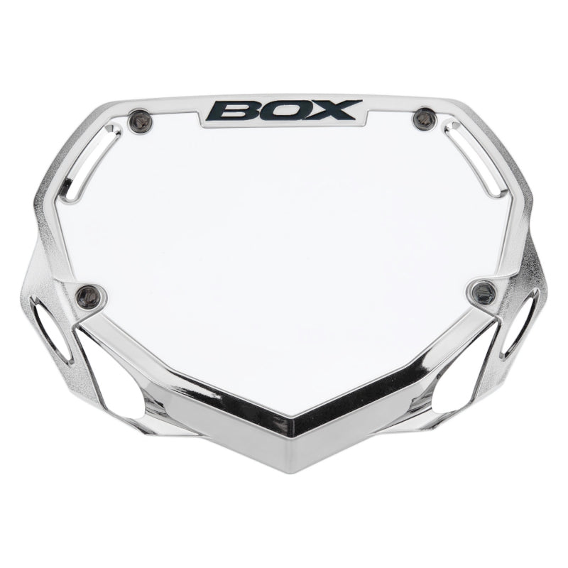 Box components Box Two Number Plate Chrome Small 73g 6.5` x 9` – Pro Bike Supply