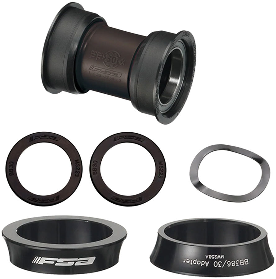FSA PF30 to MegaExo Steel Bottom Bracket Kit for MTB with Adapter – Pro ...