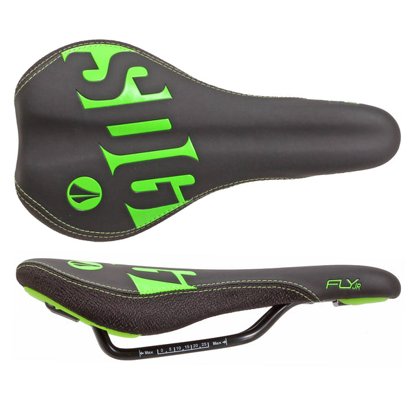 SDG Fly Jr Saddle - Neon Green/Black - Pro Bike Supply